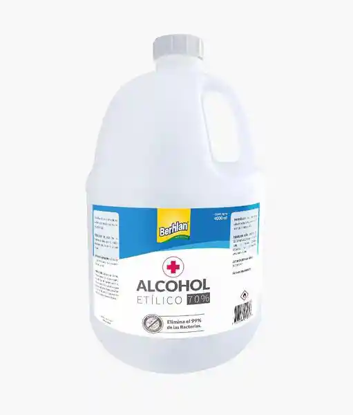 Berhlan Alcohol Etilico al 70% x 4000 ml - Rappi