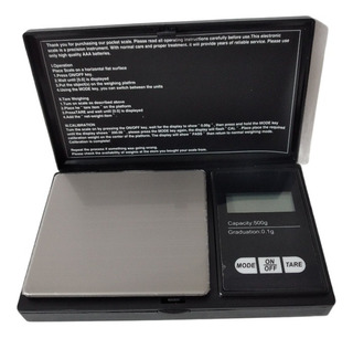 Mini Gramera Digital De Bolsillo Joyería 0.1g/500g - Rappi
