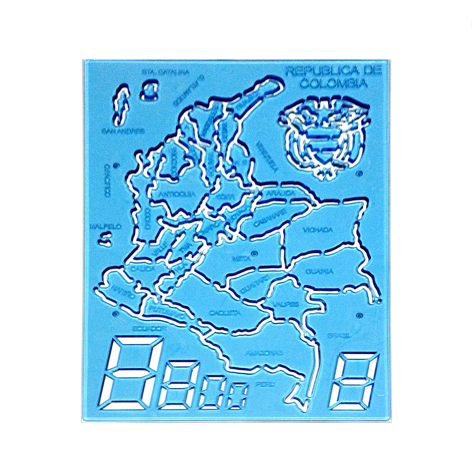 plantilla Mapa Colombia Politico - Rappi