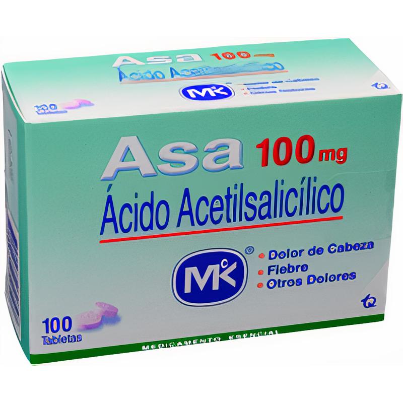 Asa Ácido Acetilsalicílico (100mg) desde $ 25.900