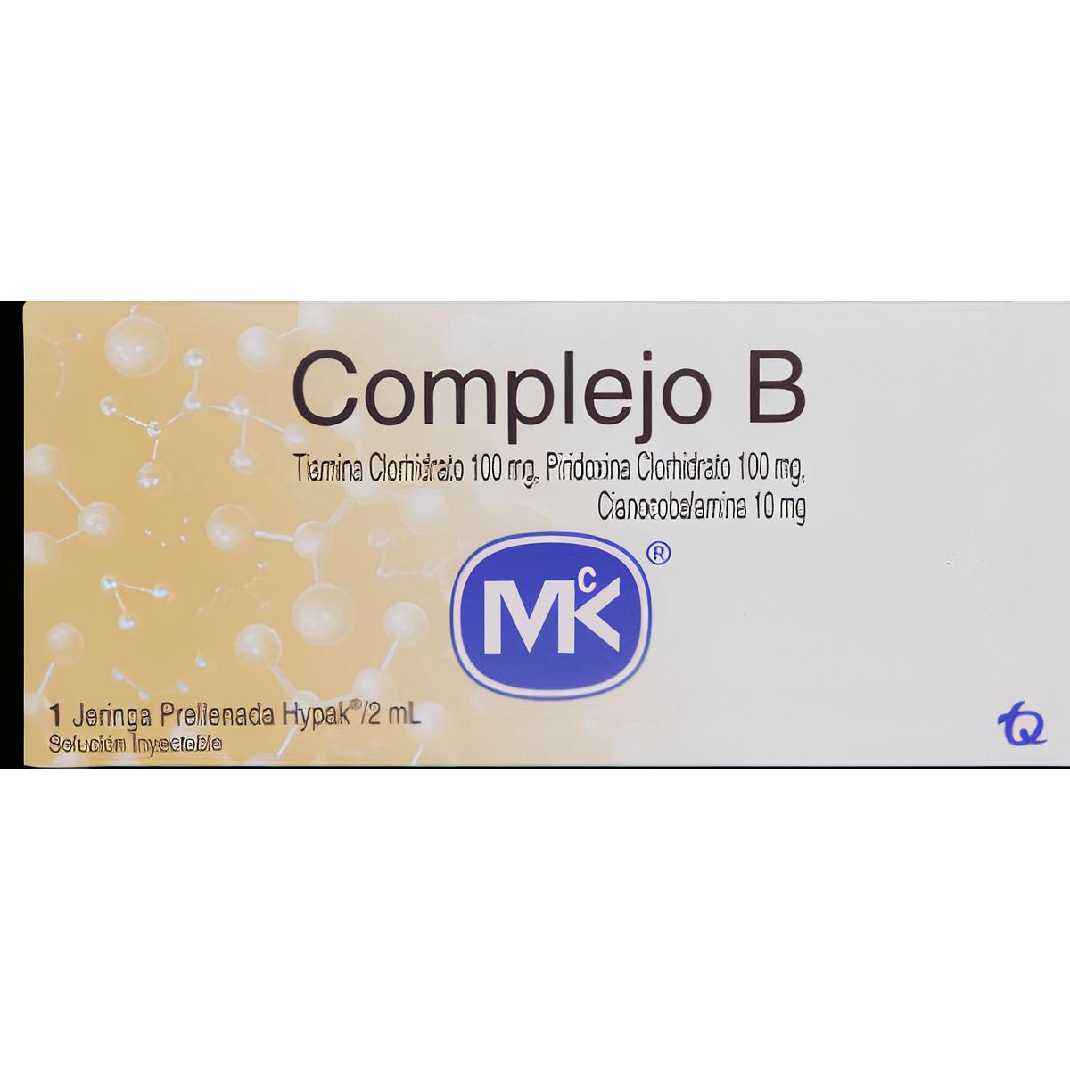 Complejo B Mk Vitamina (100 mg/100 mg/10 mg) Solución Inyectable - Rappi