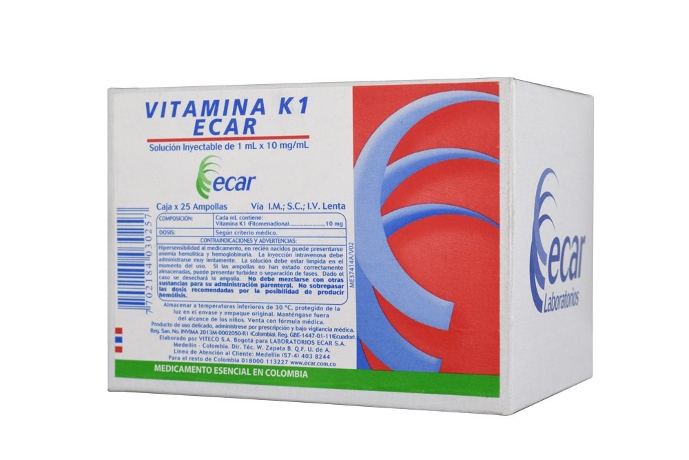 Ecar Laboratorios Vitamina K (1ml) - Rappi