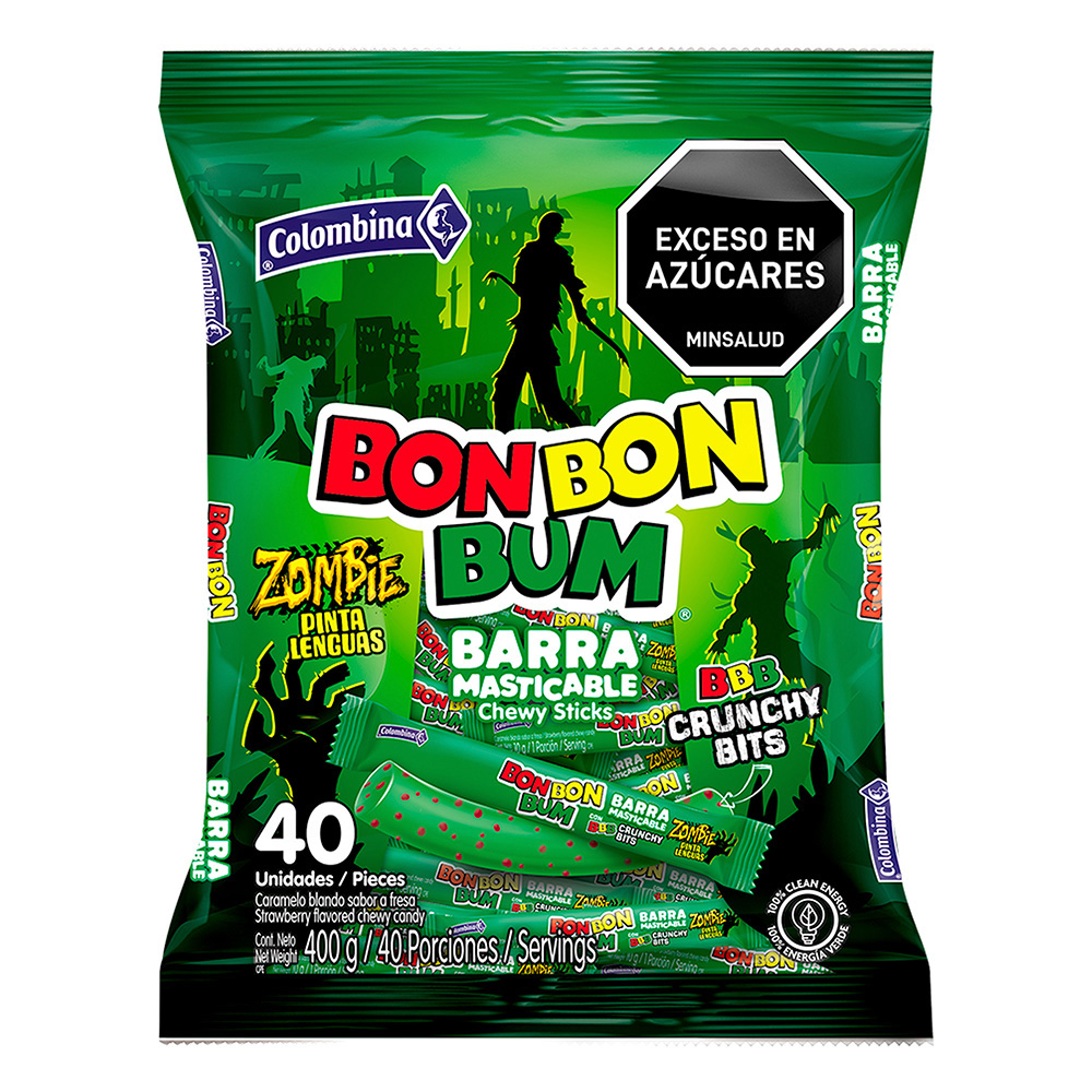 Caramelo Blando Bon Bon Bum Barra Crunchy (400 Gr) - Rappi
