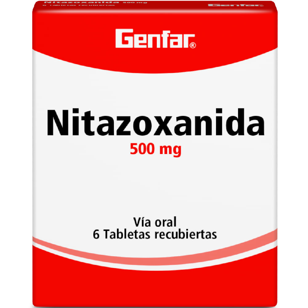 Genfar Nitazoxanida (500 mg) desde $ 31.950