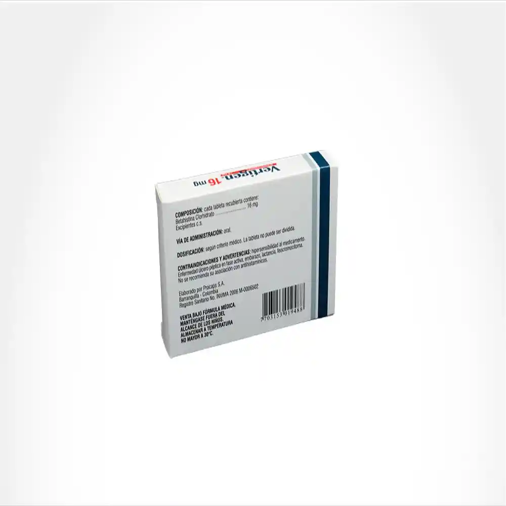 Vertigen (16 mg) - Rappi