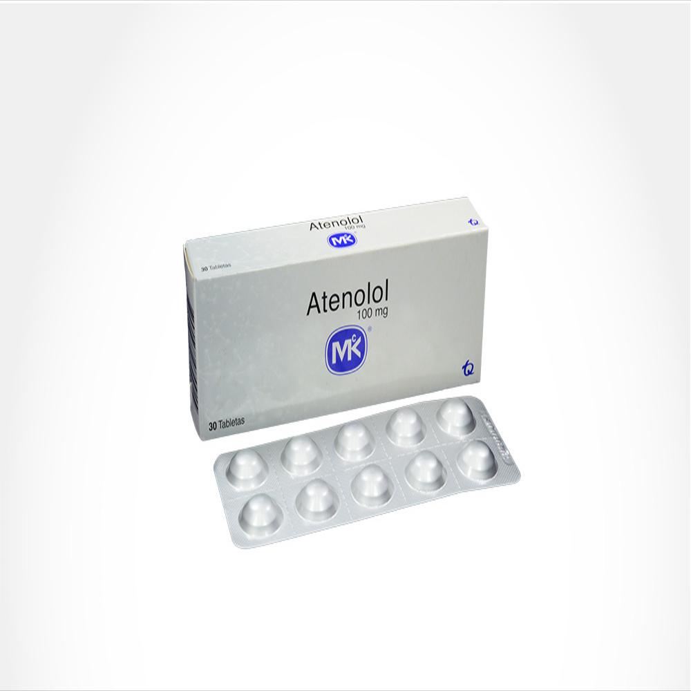 Atenolol 100 Mg 30 Tabletas Mk A - Rappi