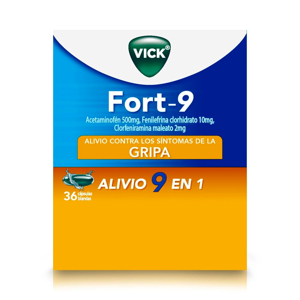 Vick Fort-9 (500 mg / 10 mg / 2 mg) - Rappi
