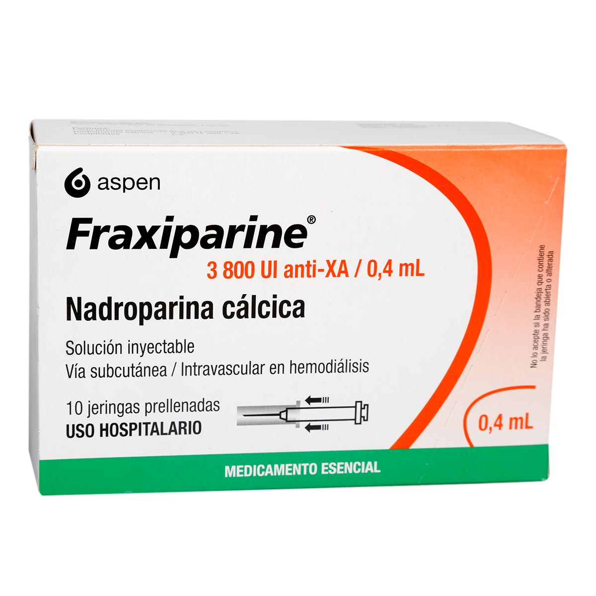 Fraxiparine Anticoagulante-Antitrombótico (3 800 UI) Solución ...