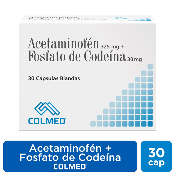 Colmed Acetaminofén Fosfato De Codeína Cápsulas 325 Mg 30 Mg Rappi