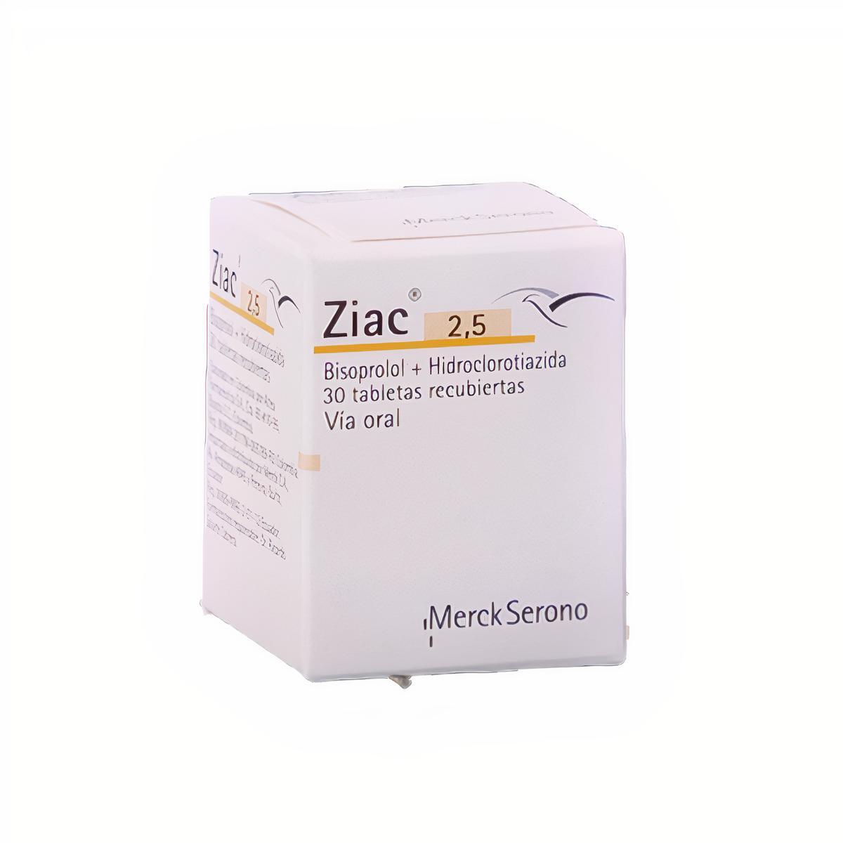 Ziac Ziac 2,5Mg X 30 Tabletas - Rappi