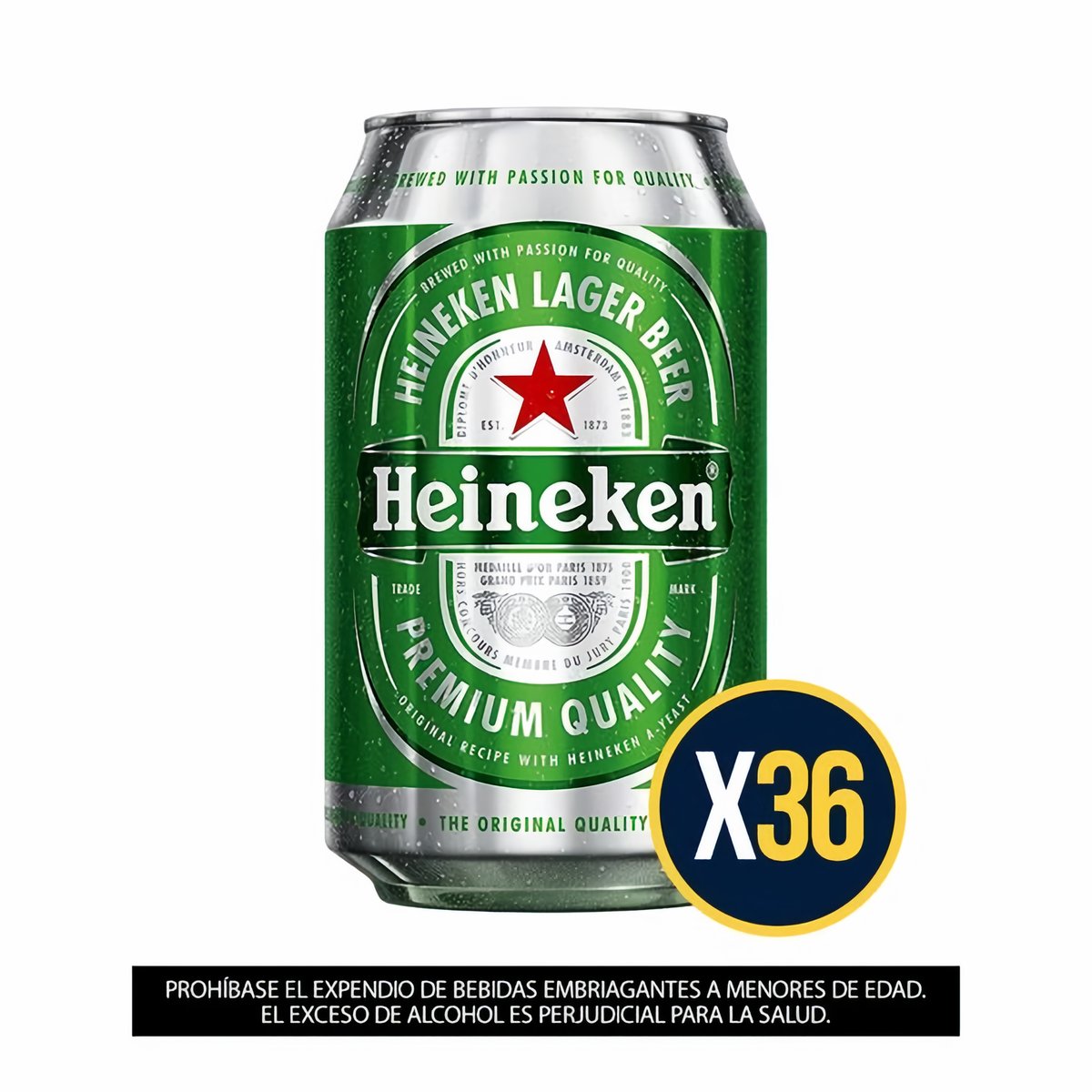 Heineken Pack Latas Cerveza36 Und X 330 Ml - Rappi