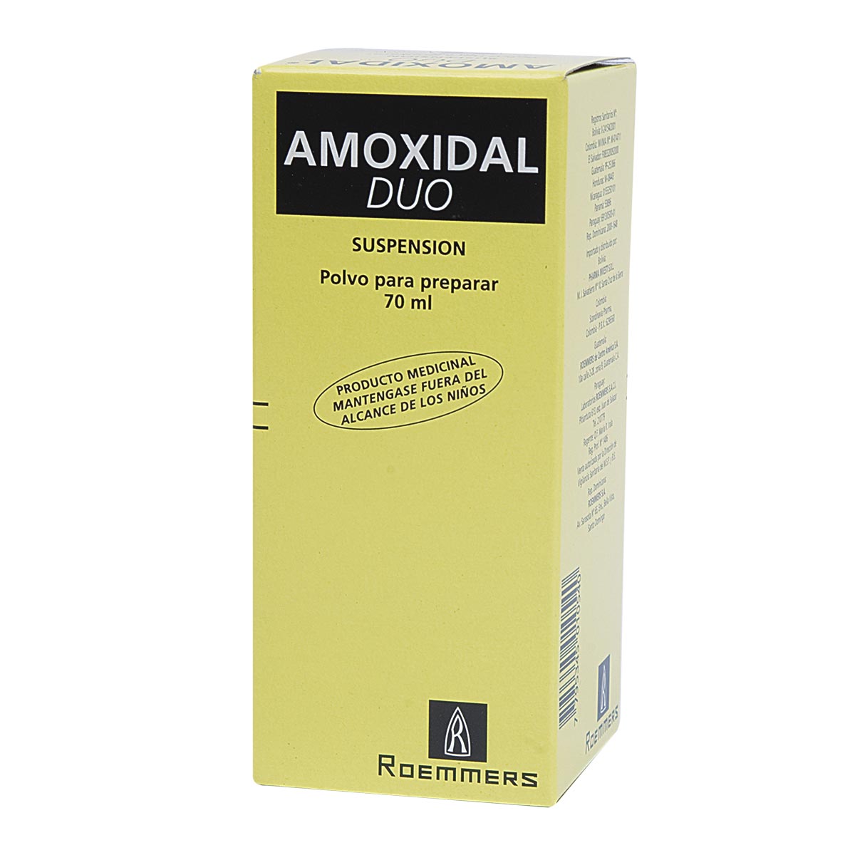 Amoxidal Duo Polvo para Suspensión Oral (750 mg/5 ml) desde $ 47.650
