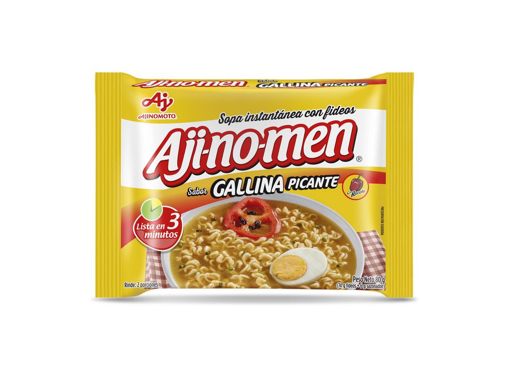 Ajinomen Sopa Instantánea con Fideos Sabor a Gallina Picante desde $ 2.210