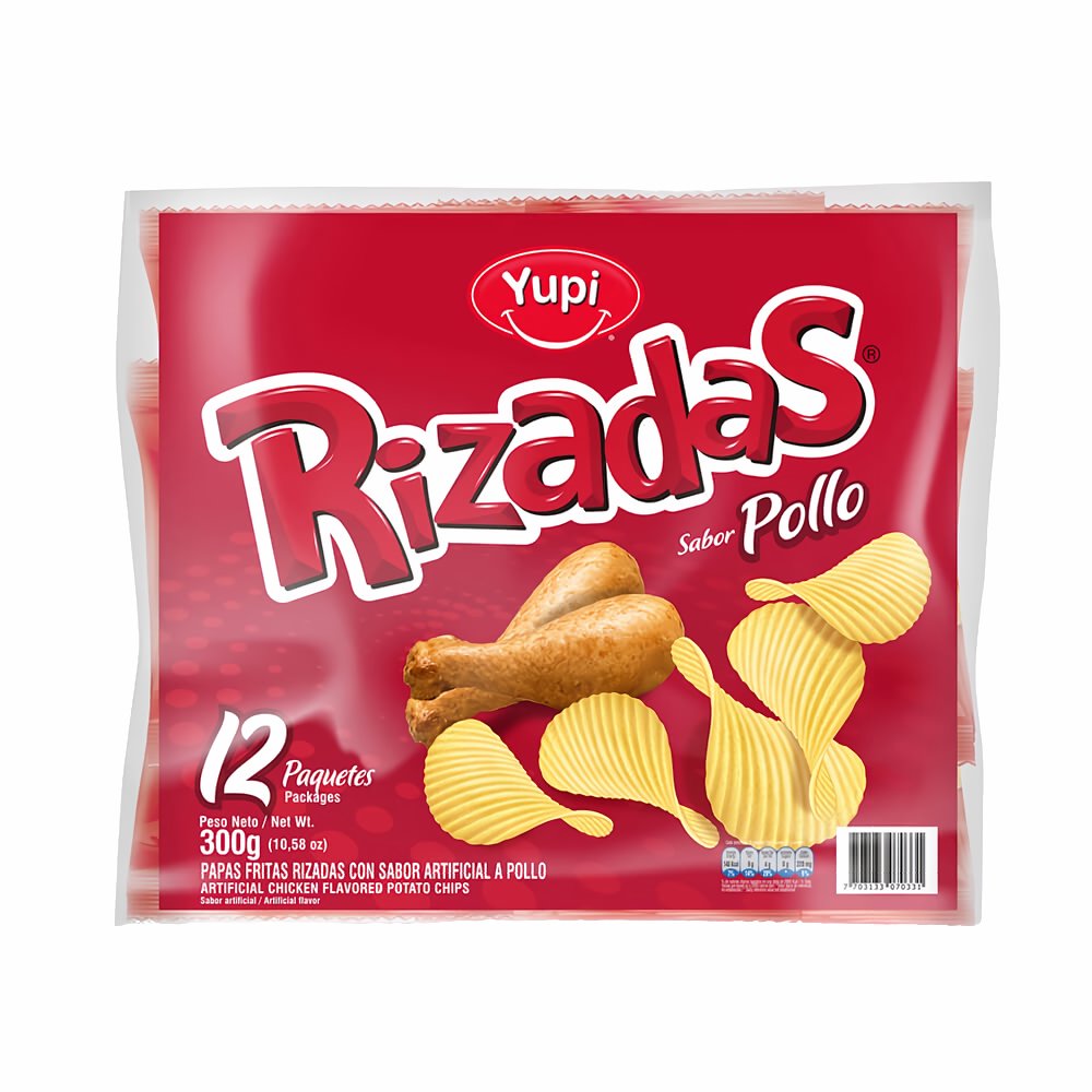 Rizadas Papas Fritas Sabor a Pollo desde $ 2.100