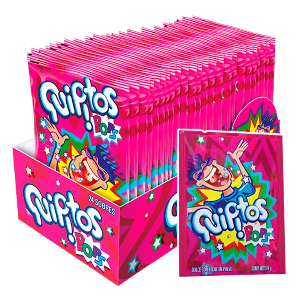 Quipitos Pops Dulce con Leche en Polvo Caja x24 - Rappi