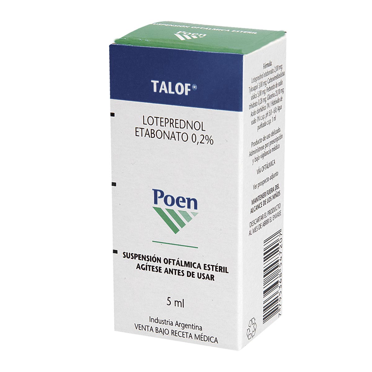 Talof Suspensión Oftálmica desde $ 75.900