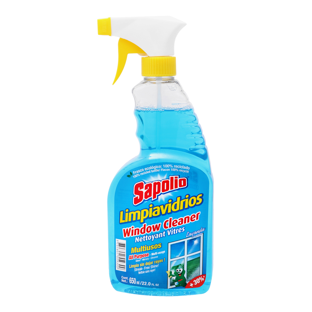 Sapolio Limpia Vidrios Multiusos Lavanda Con Gatillo 650 mL - Rappi