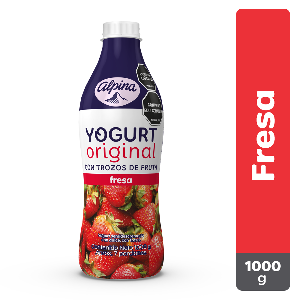 Alpina Yogurt Original Sabor Fresa con Trozos de Fruta desde $ 15.450
