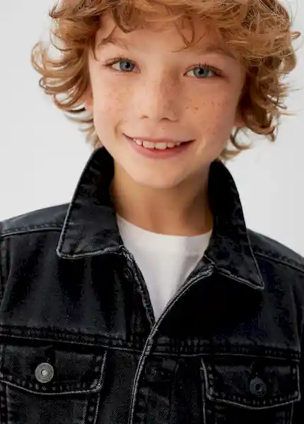 Mango Chaqueta John Tejano Negro Talla 07 - Rappi