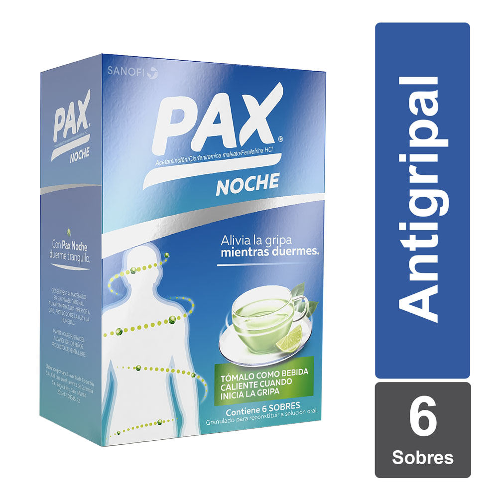 Pax Noche Sabor Limón (500 mg/ 10 mg/ 2 mg) Precio - Rappi
