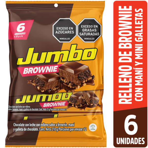 Jumbo Chocolate con Leche con Relleno Sabor a Brownie - Rappi