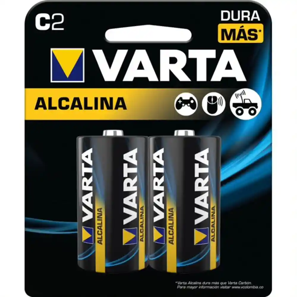 Varta Pila Alcalina C2 Dura Más - Rappi
