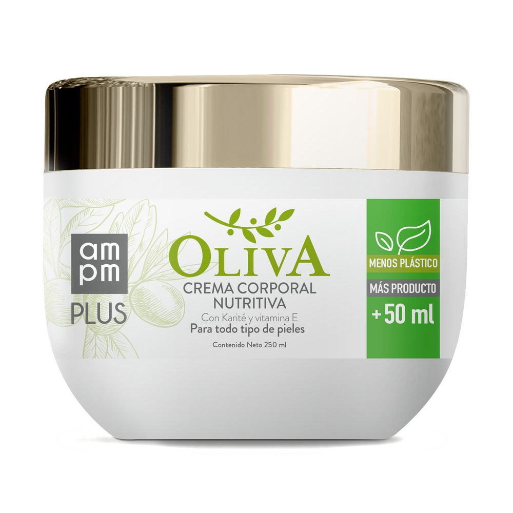 Crema Corporal Nutritiva Oliva Ampm Plus - Rappi