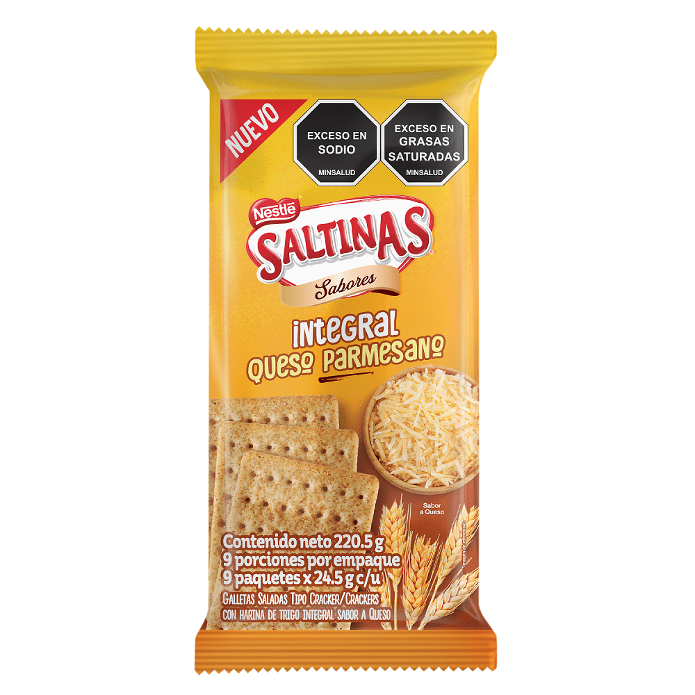 Saltinas Galleta Integral Sabor a Queso Parmesano - Rappi