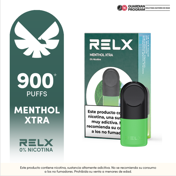 Relx Pod Vape Recargable Menthol Xtra 0% - Rappi