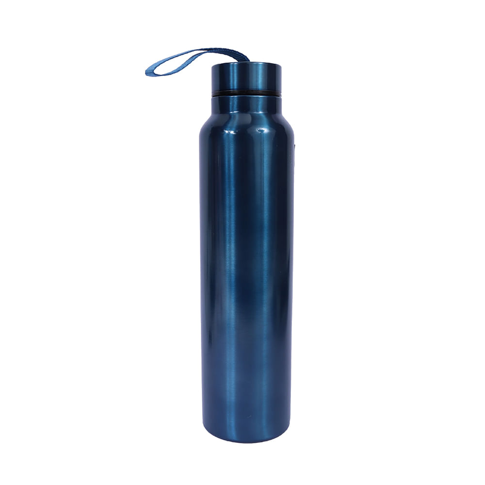 Miniso Termo de Acero Inoxidable Con Correa Azul 950 mL - Rappi