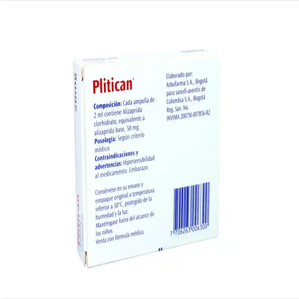 Plitican (50 mg) Solución Inyectable - Rappi