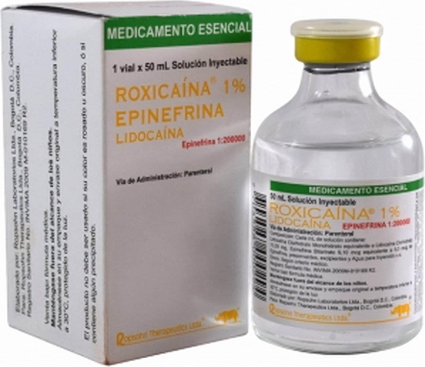 Roxicaina Epinefrina Lidocaína Solución Inyectable - Rappi