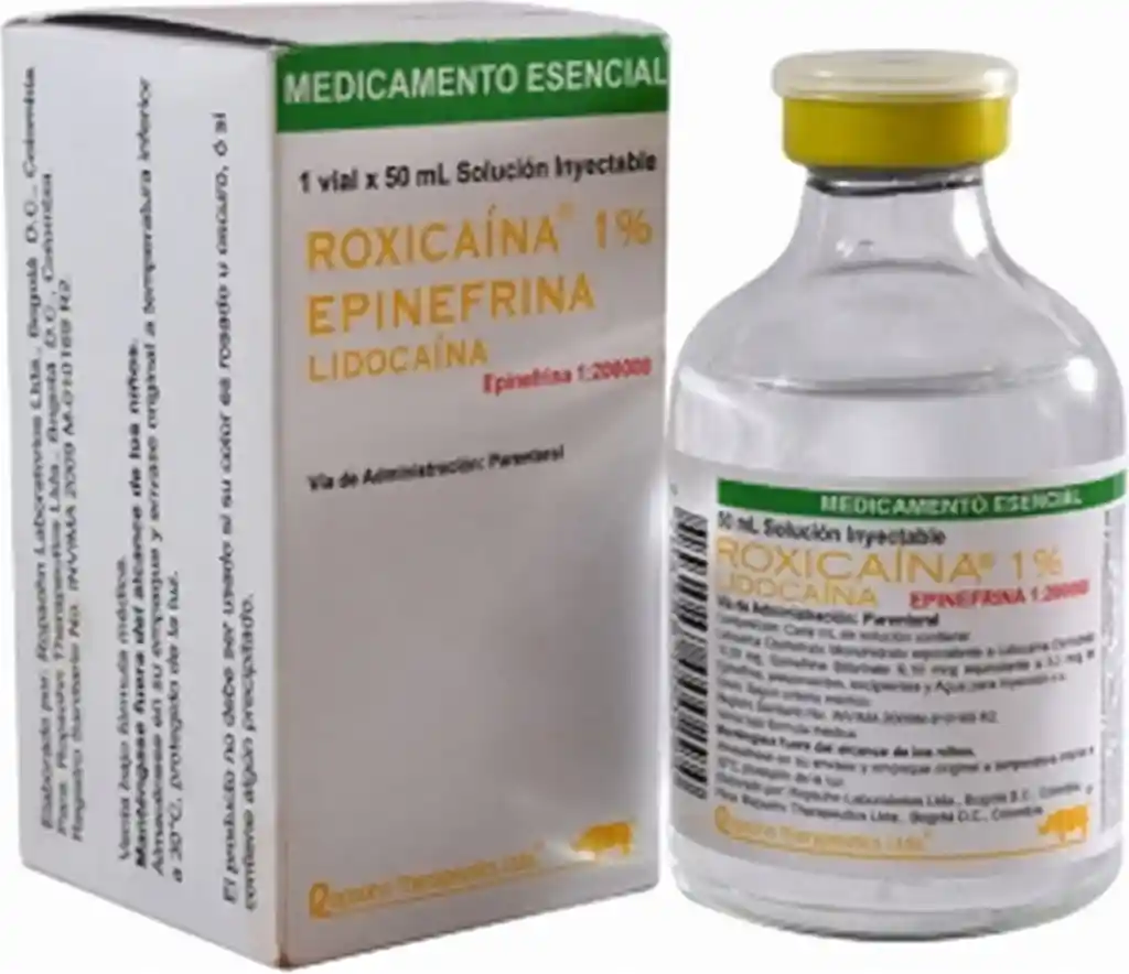 Roxicaina Epinefrina Lidocaína Solución Inyectable - Rappi