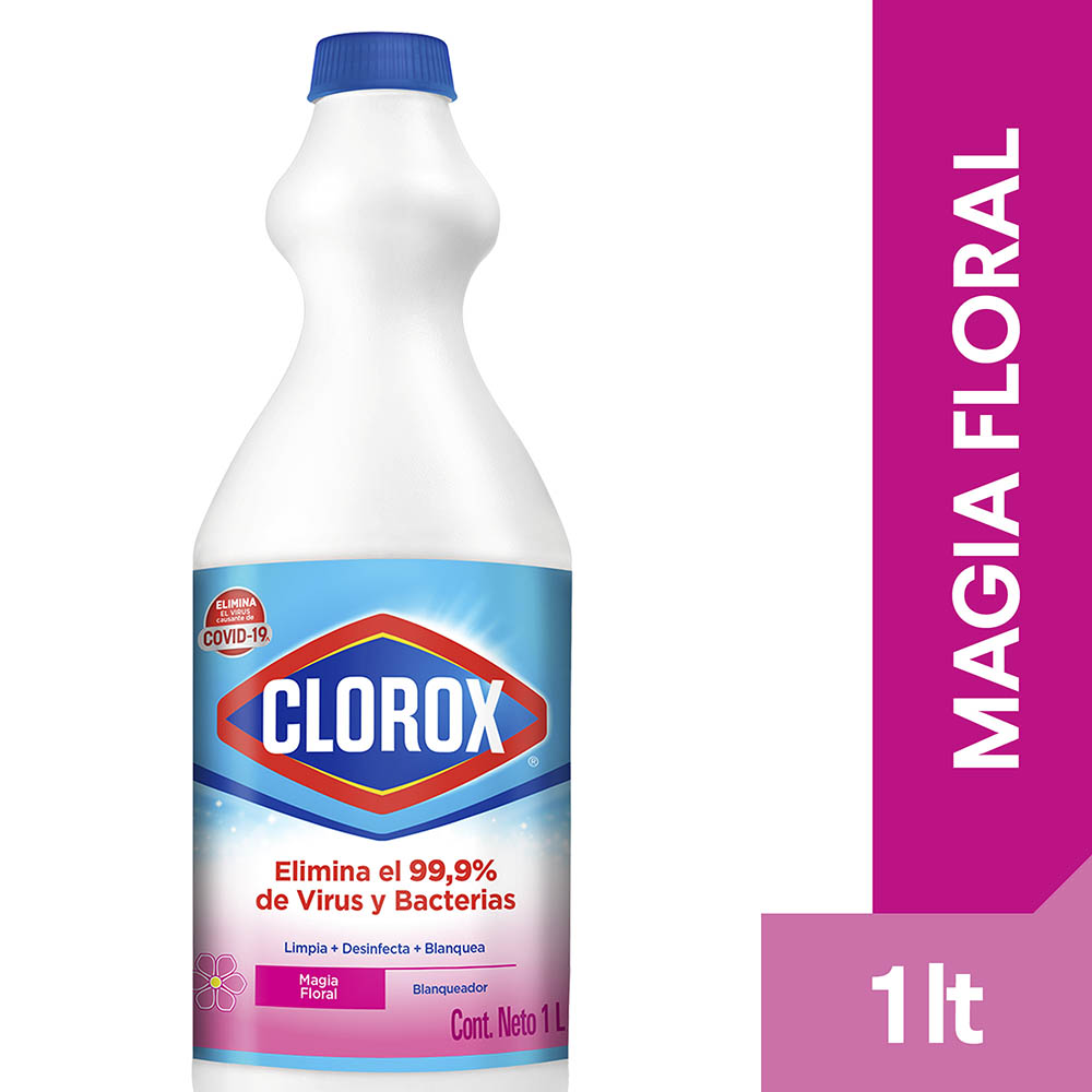 Blanqueador Clorox Magia Floral Botella 1 lt - Rappi