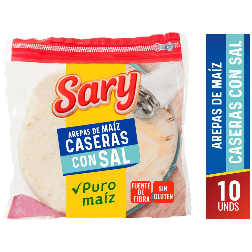 Sary Arepas de Maíz Caseras con Sal desde $ 6.600