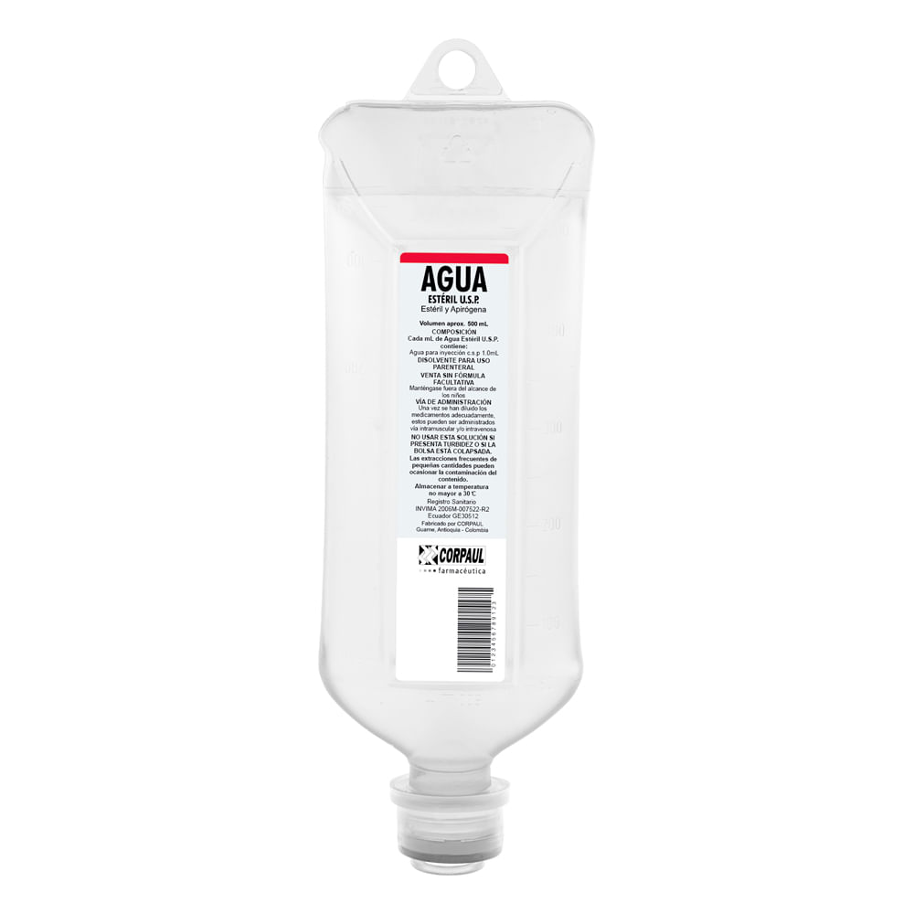 Corpaul Agua Estéril Solución Inyectable desde $ 3.590