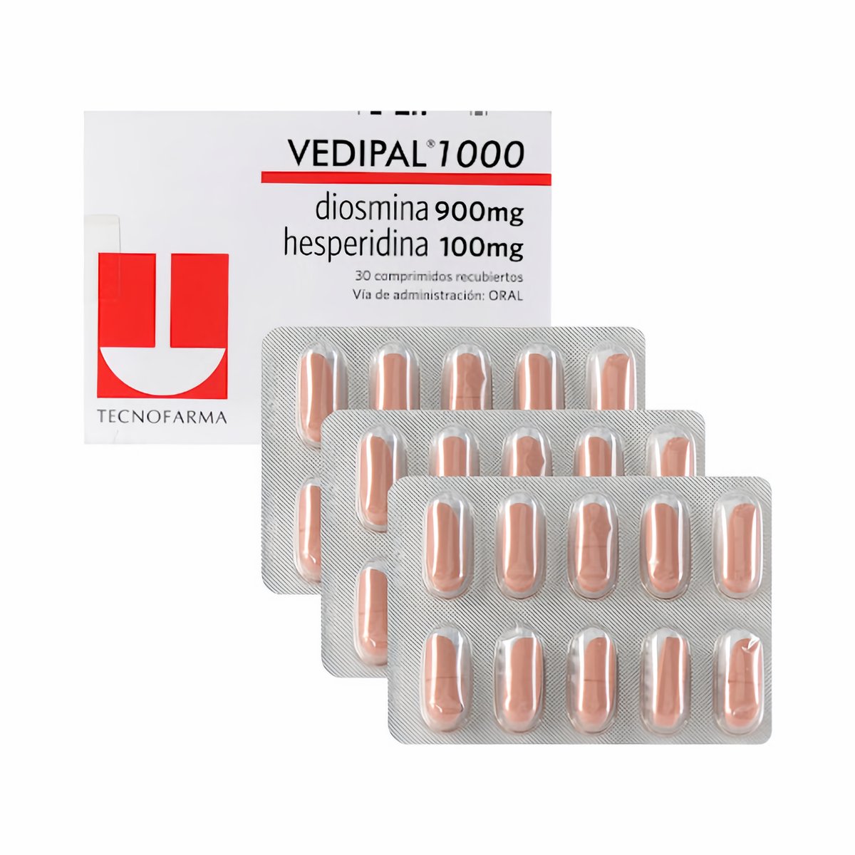 Vedipal 1000 Comprimidos (900 mg) (100 mg) desde $ 60.500