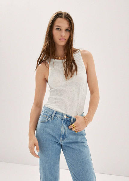 Top Lisa Blanco Talla S Mujer Mango - Rappi