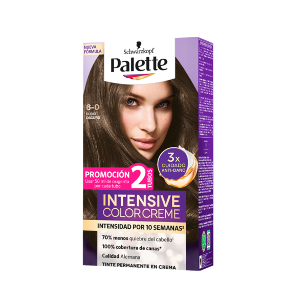 Tinte Palette Color Creme 6-0 Rubio Oscuro - Rappi