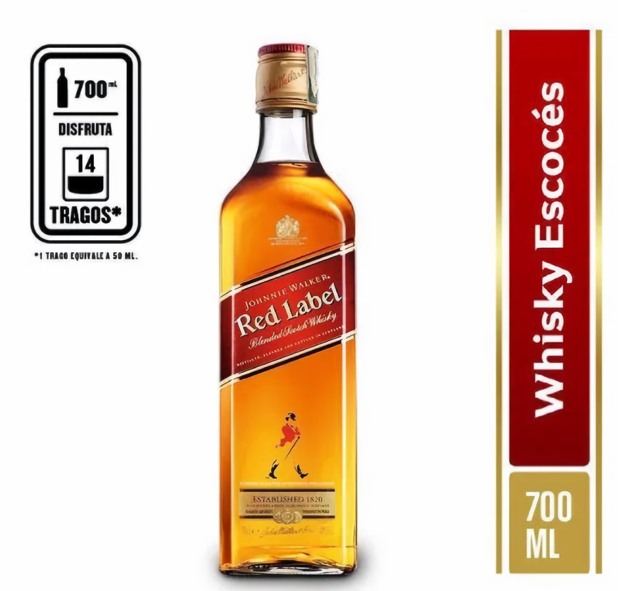 Johnnie Walker Jw Red Label Red Label Whisky - Rappi