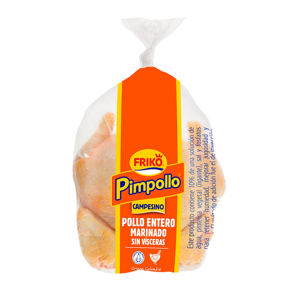 Pimpollo Pollo Campesino Marinado Bolsa Congelado - Rappi