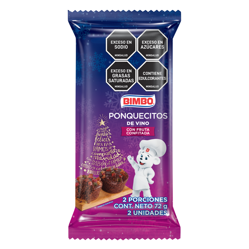 Bimbo Ponquecitos Vino Navidad 72 G - Rappi