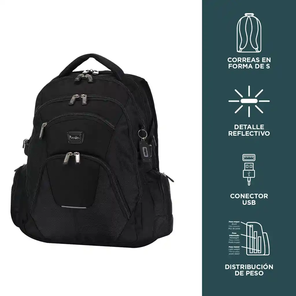 Totto Morral Polixan Color Negro Nn0 - Rappi