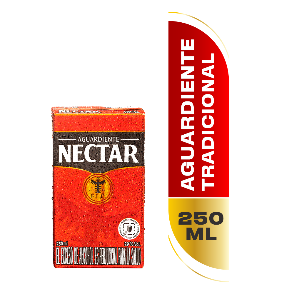 Aguardiente Nectar Rojo Tradicional 250 ml desde $ 11.085