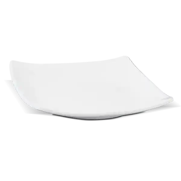 Aro Plato Melamina Cuadrado Blanco 25 cm - Rappi