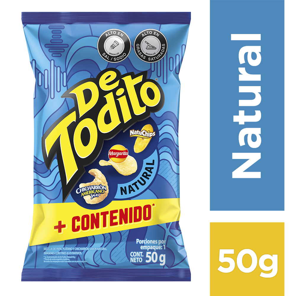 De Todito Snack Mix de Papa Plátano y Chicharrón Sabor Natural - Rappi