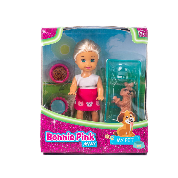 Monkey Muñeca Bonnie Pink Con su Mascota - Rappi