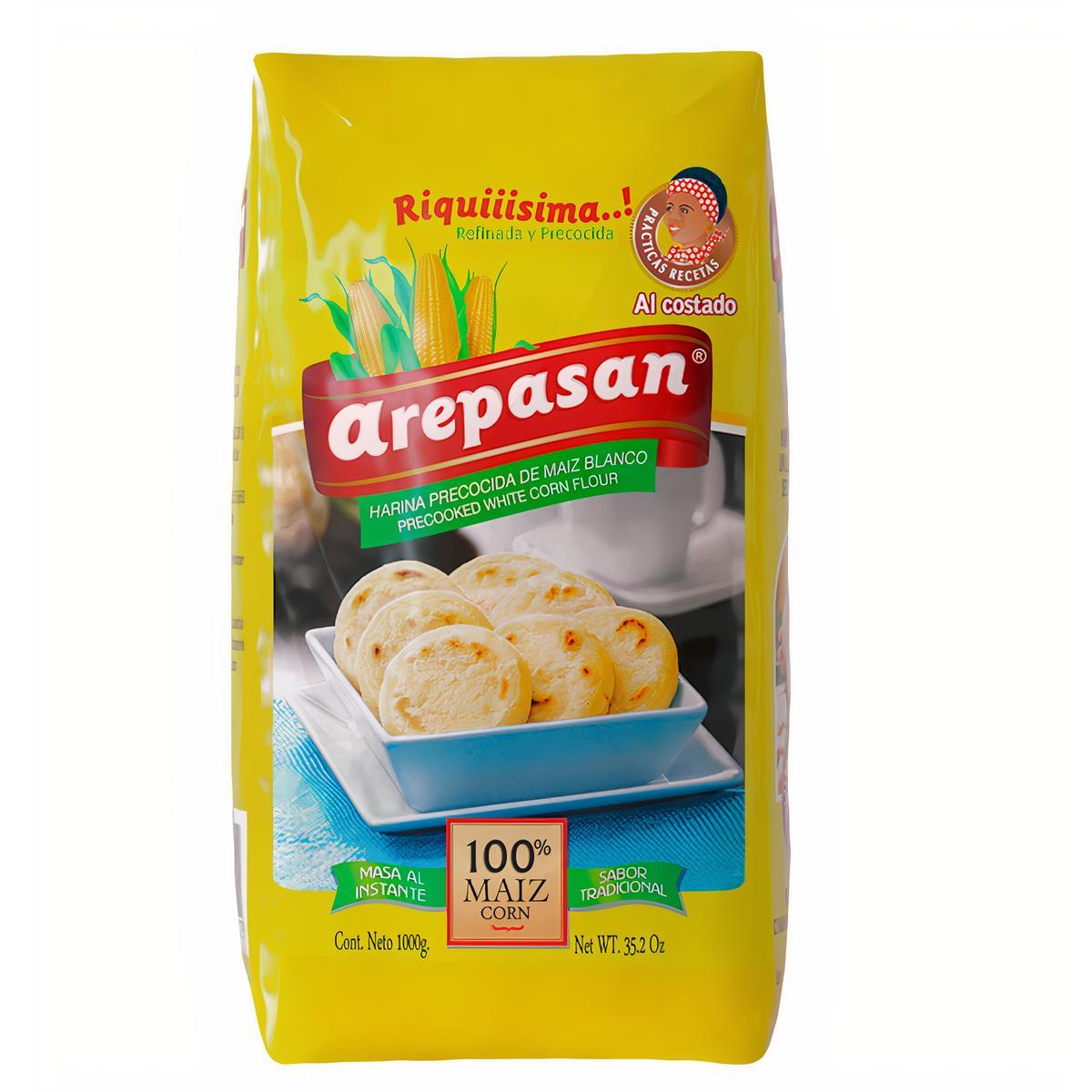 Arepasan Harina Precocida de Maíz Blanco desde $ 2.890