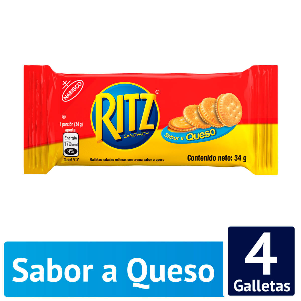 Ritz Galletas Saladas Sabor a Queso - Rappi