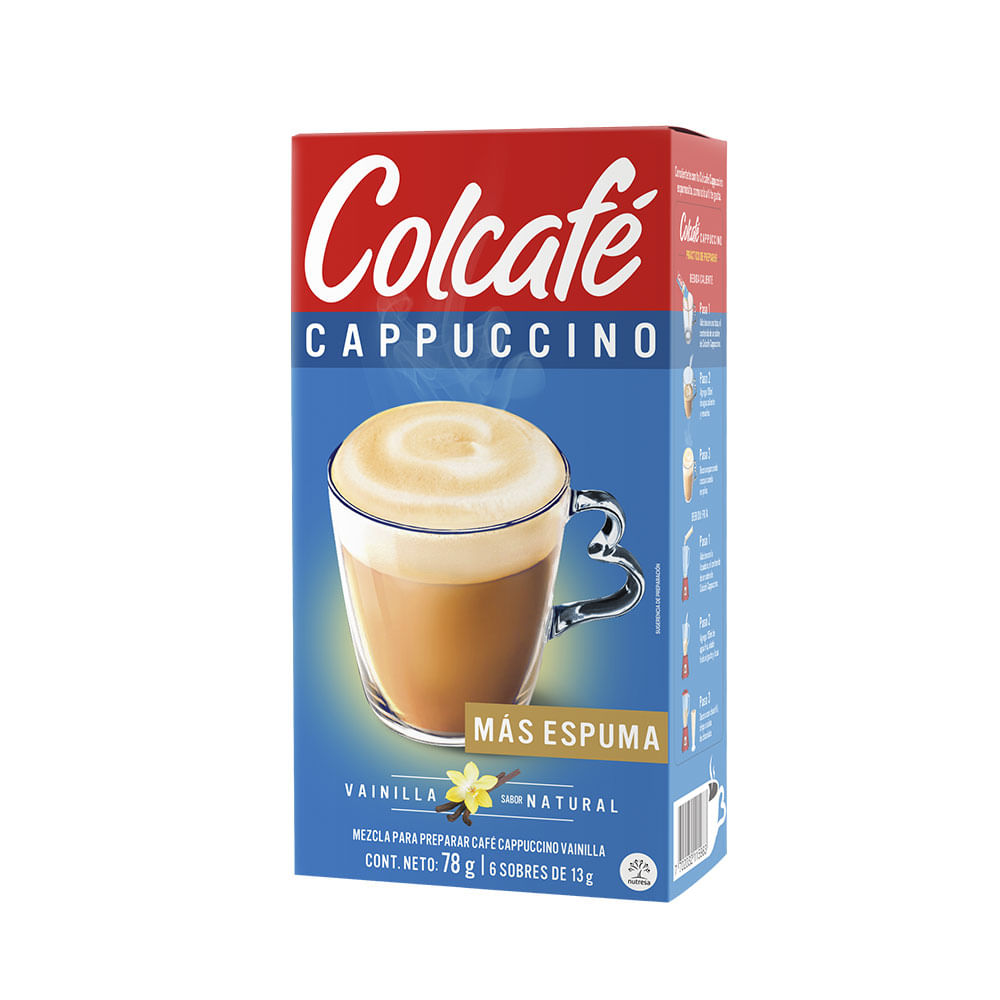 Colcafé Café Cappuccino Instantáneo Sabor a Vainilla - Rappi